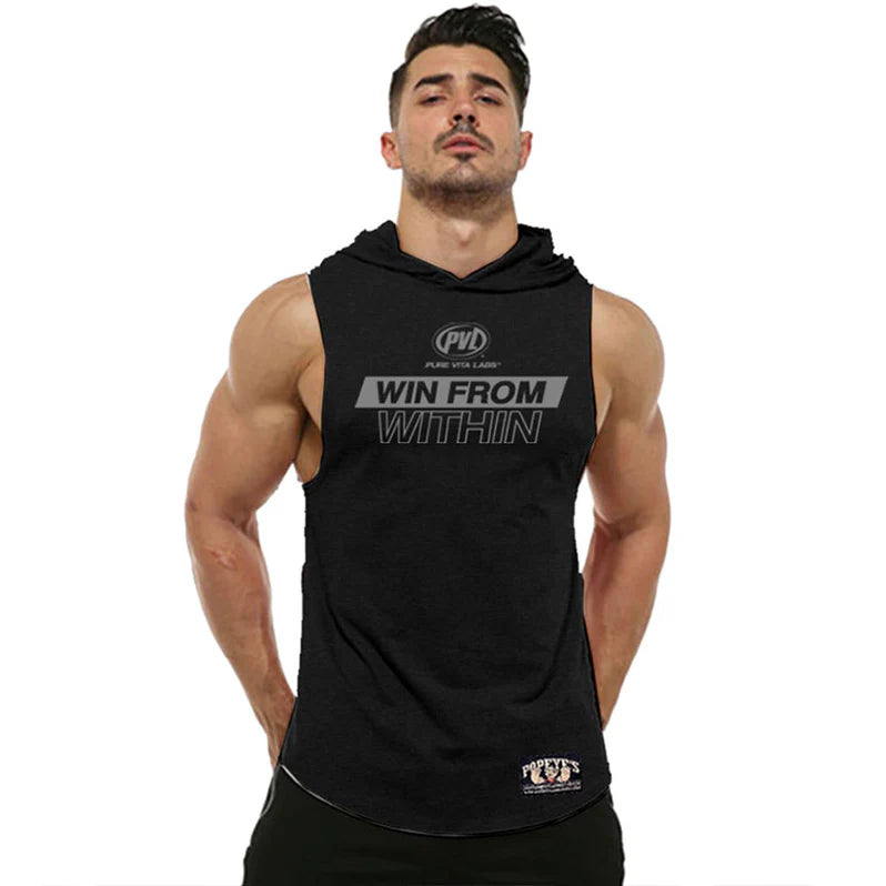 Popeye's Shirt Sleeveless with hood — Popeyes Supplements Saskatoon