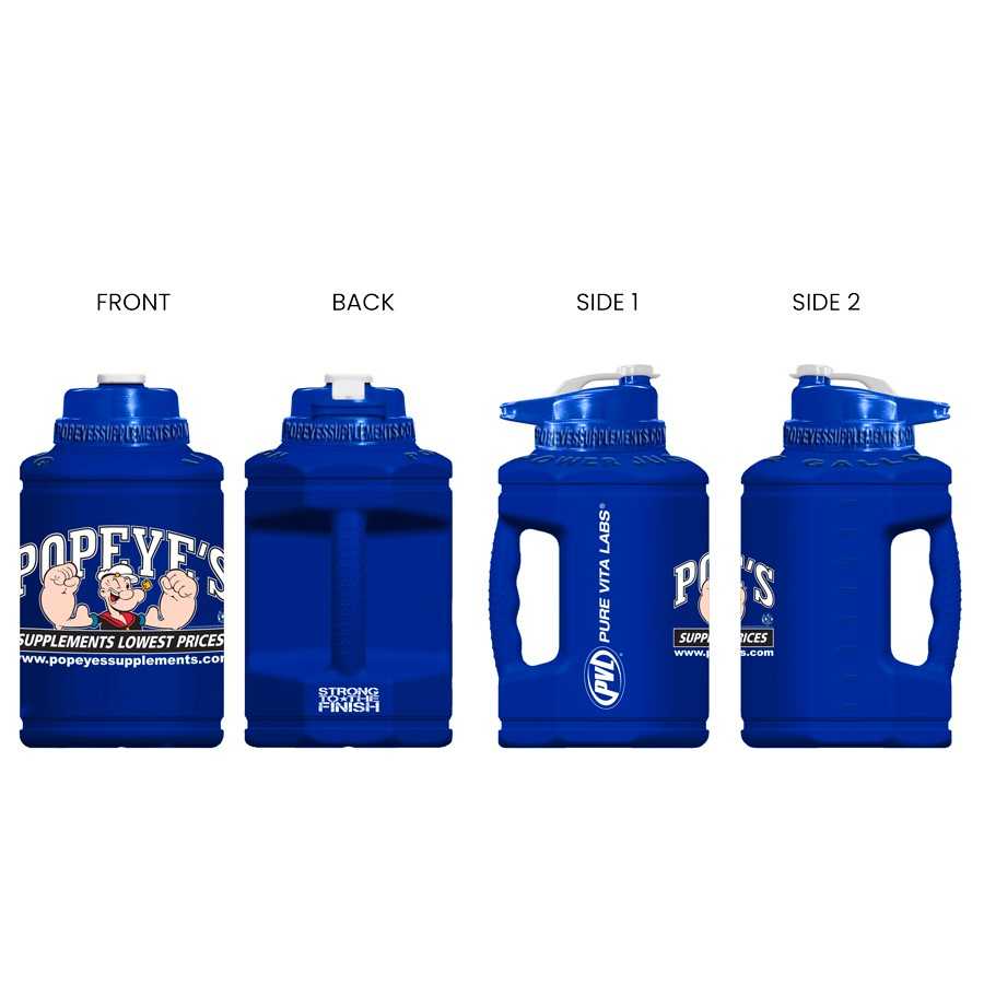 Popeye's Power Jug PVL Co Brand 1/2 Gallon — Popeyes Supplements Saskatoon